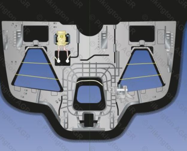 MERCEDES W213 E-CLASS 15-17 VINDR+LDW+SENSOR+INK+GN - Autoglass